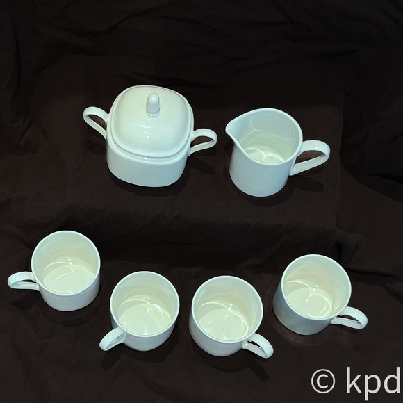 Mikasa | Dining | Vintage Mikasa Color Basics White Set Of 5 | Poshmark